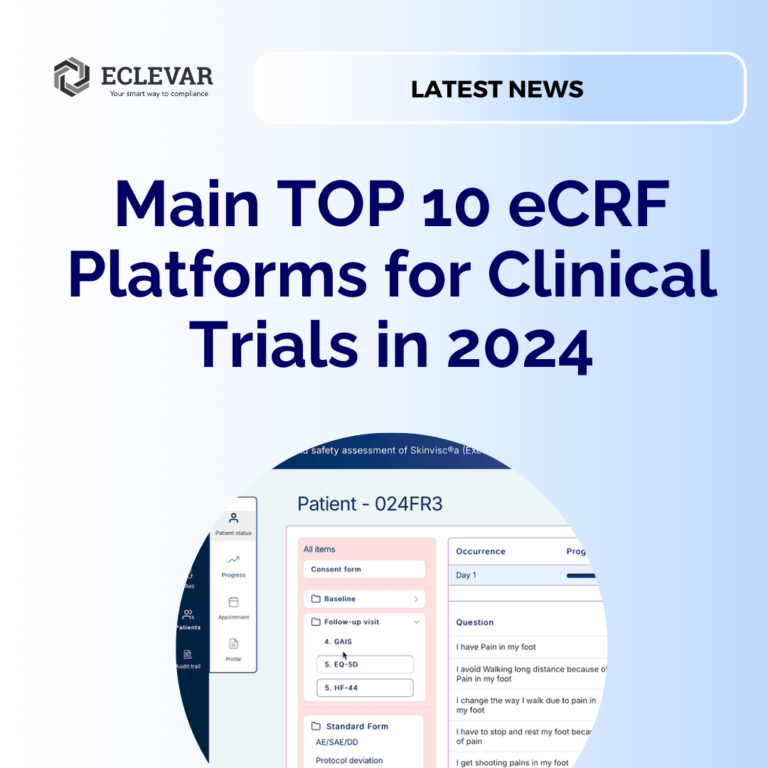 Main TOP 10 eCRF Platforms for Clinical Trials in 2024