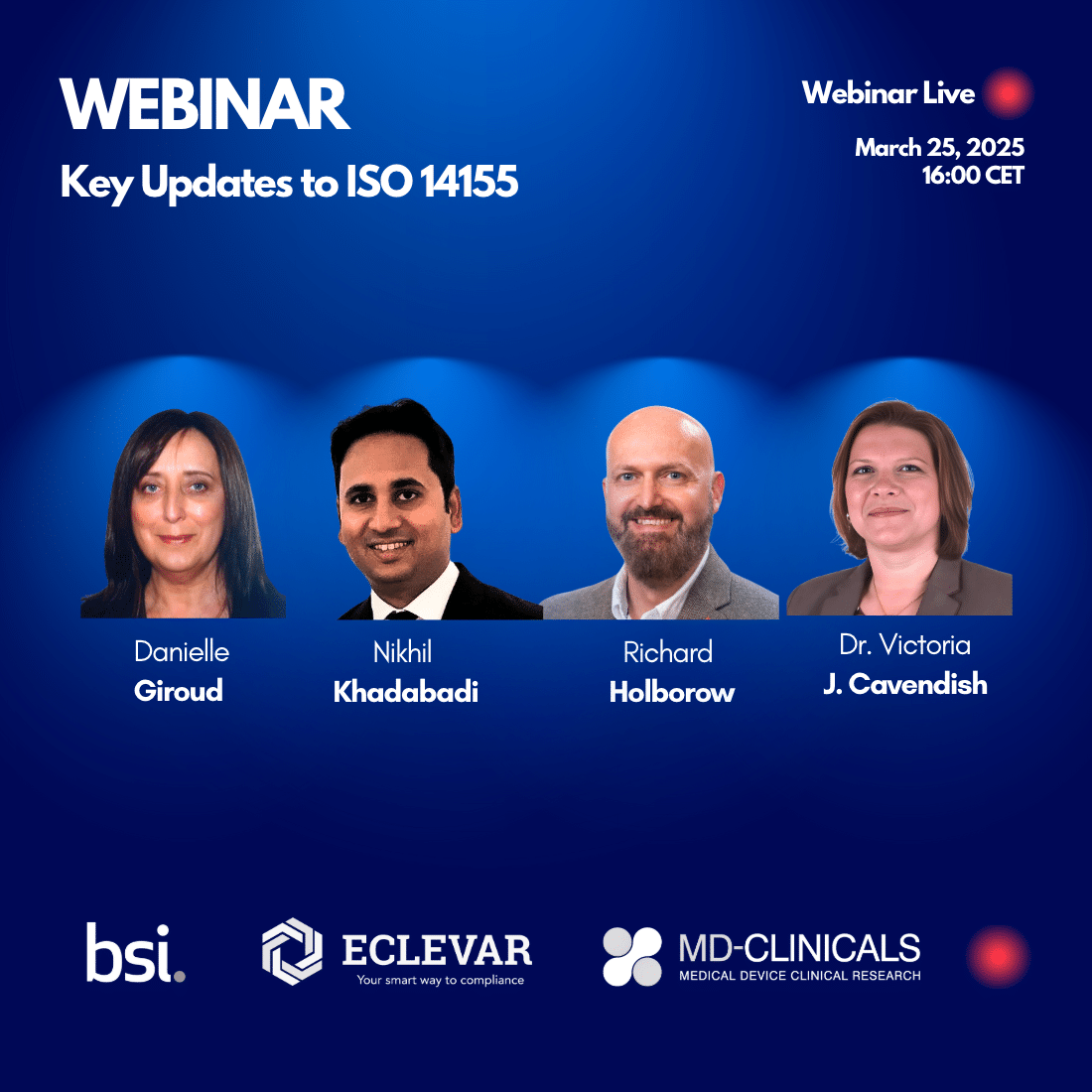 WEBINAR March 25, 2025: Navigating Key Updates to ISO 14155: Driving ...